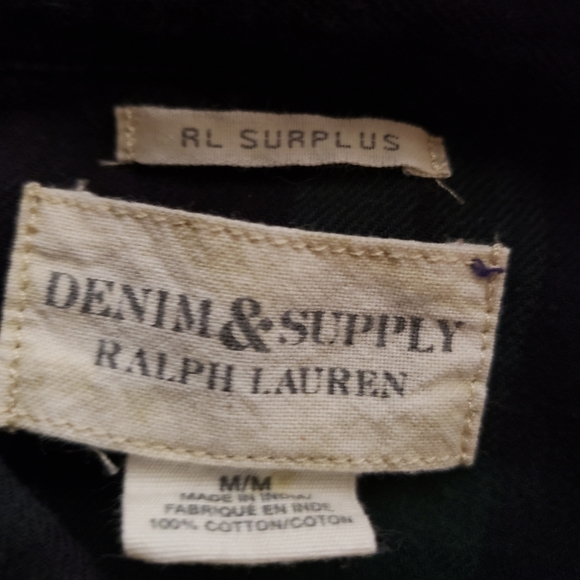 Polo Ralph Lauren | Tops | Womens Ralph Lauren Denim Supply Flannel Shirt | Poshmark
